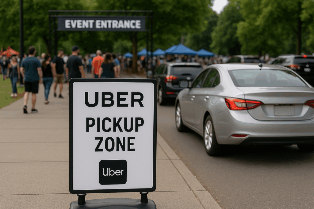 How to Set a Free Custom Uber Pickup Point for a Festival